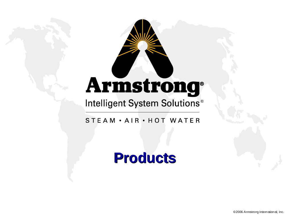 Steam Products and Systems (Armstrong International) - CTRLNG